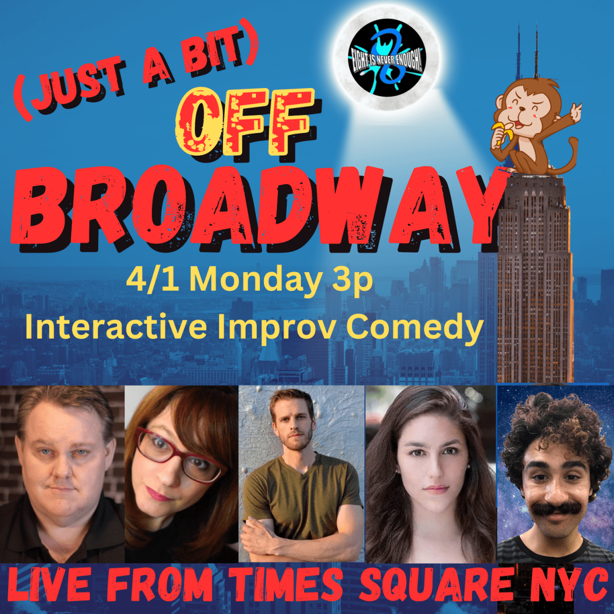 NOT A PRANK, We actually have TWO shows today! April 1, Times Square ...